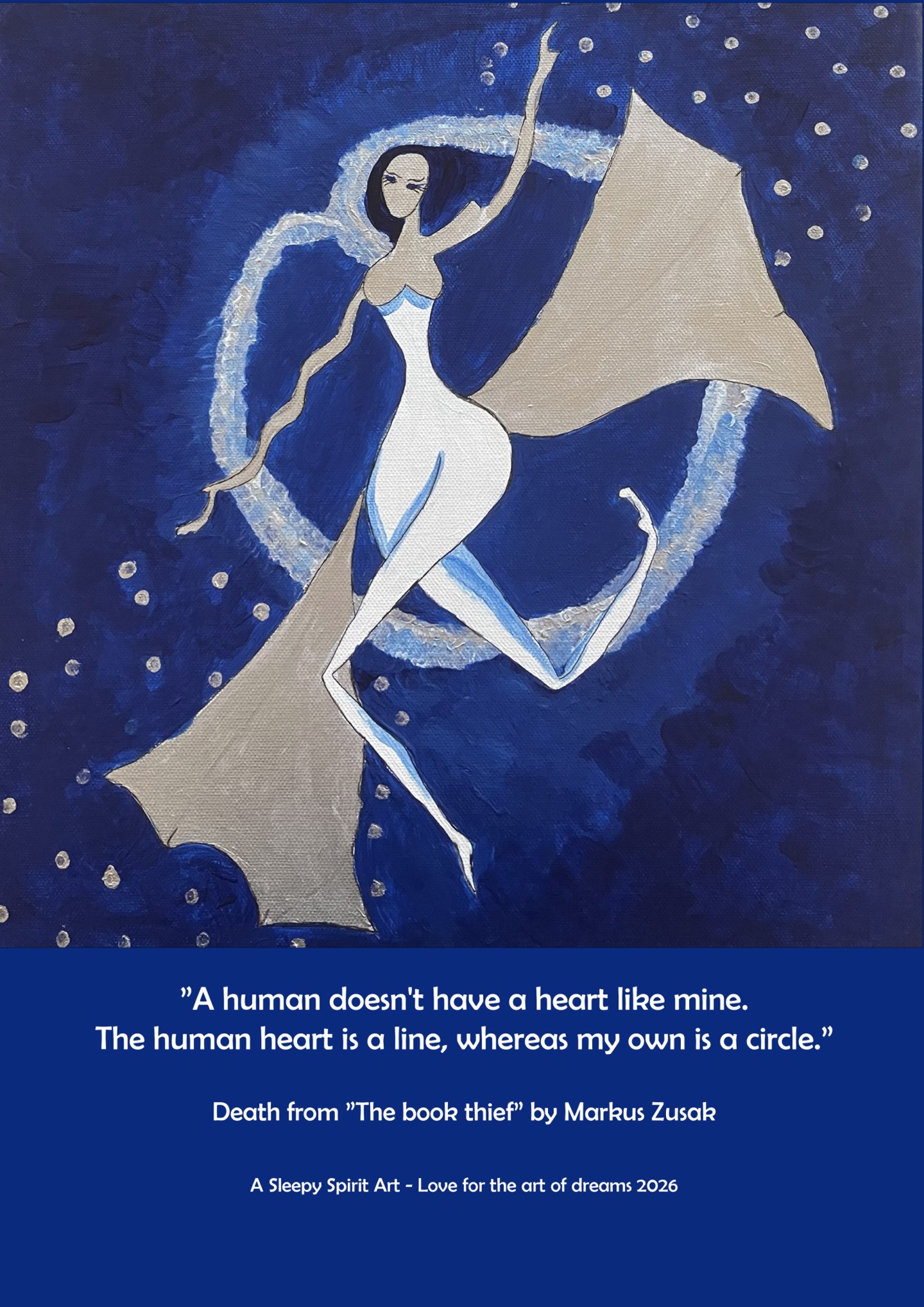 My first poster – A Sleepy Spirit Art – "Iubirea pentru arta viselor"
